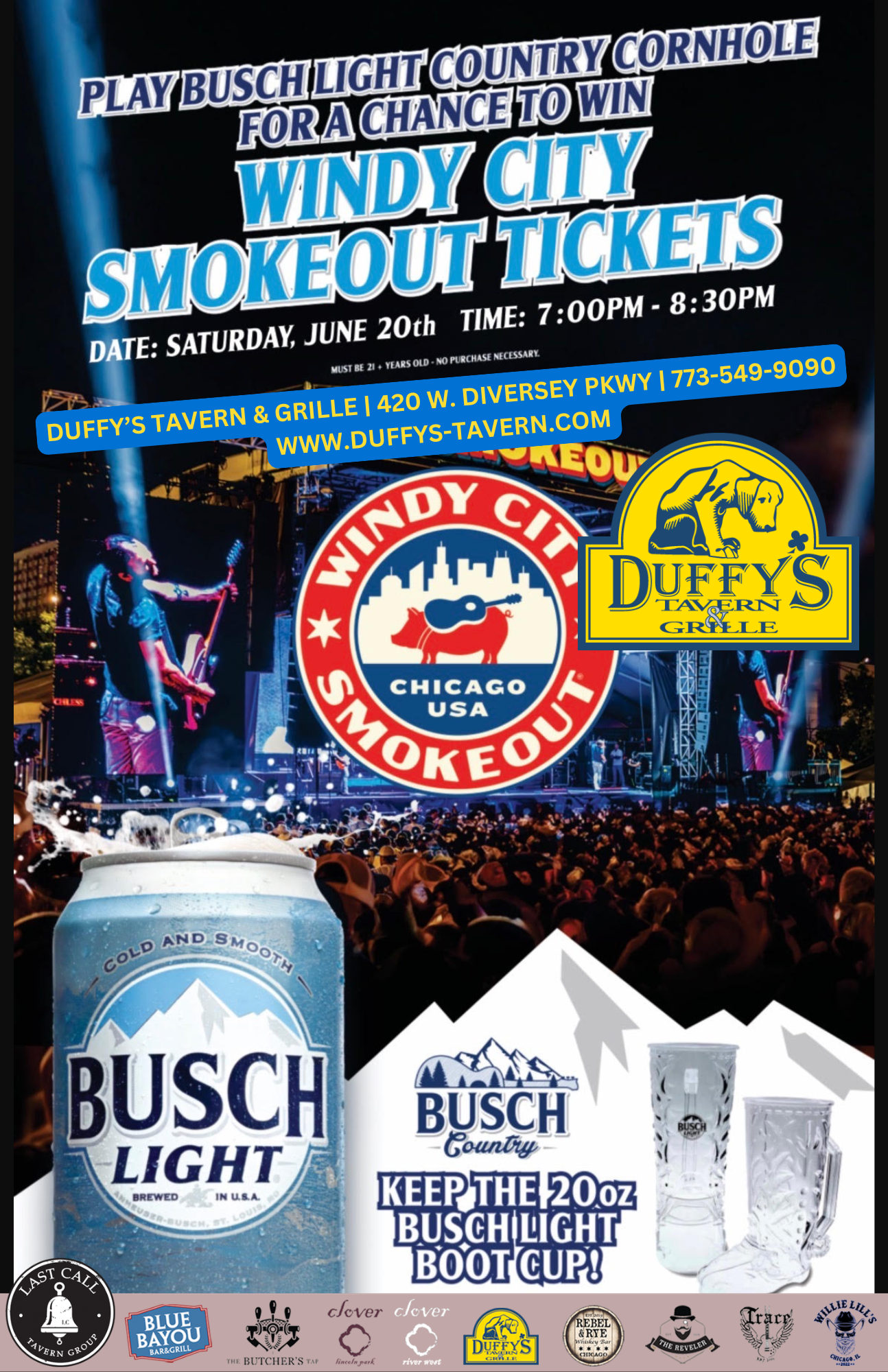 Saturday, June 20th from 7 PM–8:30 PM | Busch Light Country Cornhole ...